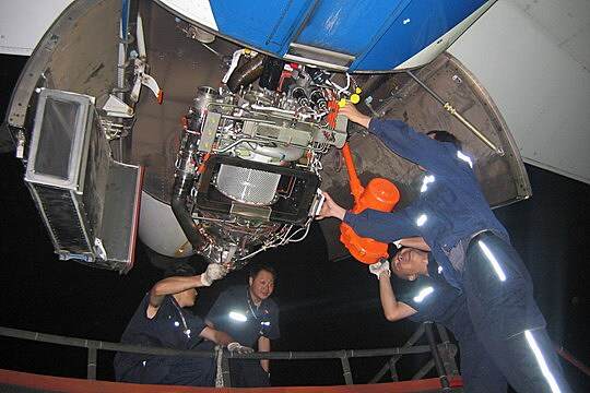 国航成都维修基地首次更换A319飞机APU - 民用航空网