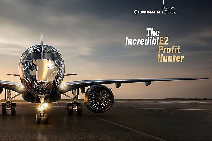 巴航工业“工程狮”涂装E195-E2首秀2022中国航展 - 民用航空网