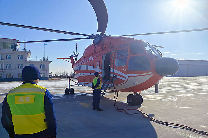 “鹰击长空震九霄，阔步三晋卫山河”大庆航空救援支队CFR-01806号直升机飞赴山西省太原市尧城执行春季靠前驻防任务 - 民用航空网